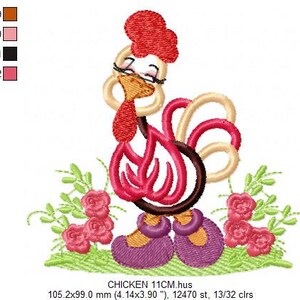 Chicken Embroidery Designs - Kitchen Embroidery Design Machine ...