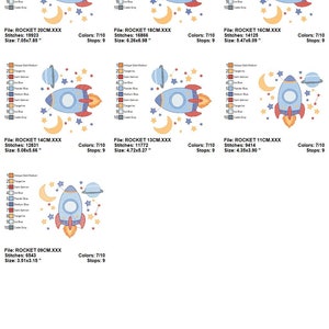 Space Rocket Embroidery Designs - Space Embroidery Design Machine ...