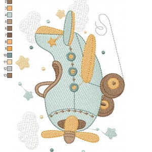 Plane Embroidery Designs - Airplane Embroidery Design Machine ...