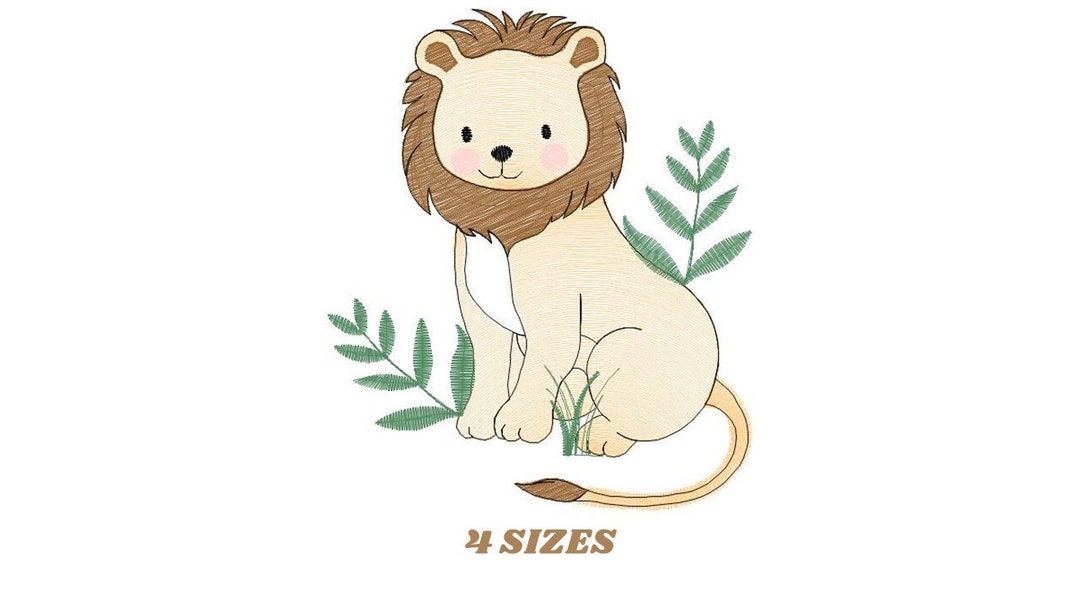 Lion Embroidery Designs Safari Embroidery Design Machine Embroidery ...