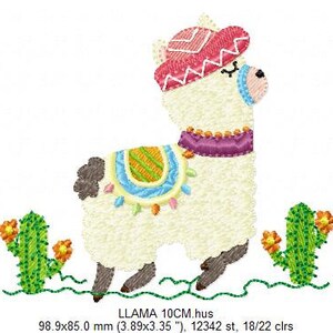 Llama Embroidery Design - Animals Embroidery Designs Machine Embroidery ...