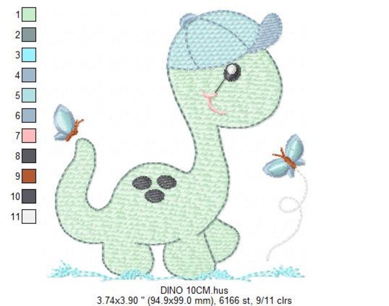 Dinosaur Embroidery Designs Dino Embroidery Design Machine - Etsy