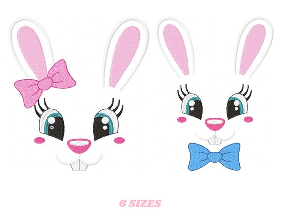 Bunny Embroidery Design Rabbit Embroidery Designs Machine | Etsy Australia