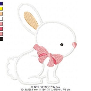 Bunny Embroidery Design Rabbit Embroidery Designs Machine Embroidery ...