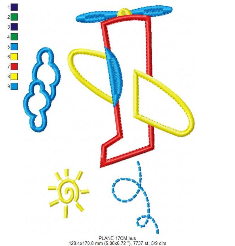 Plane Embroidery Designs - Airplane Applique Machine Embroidery Pattern ...