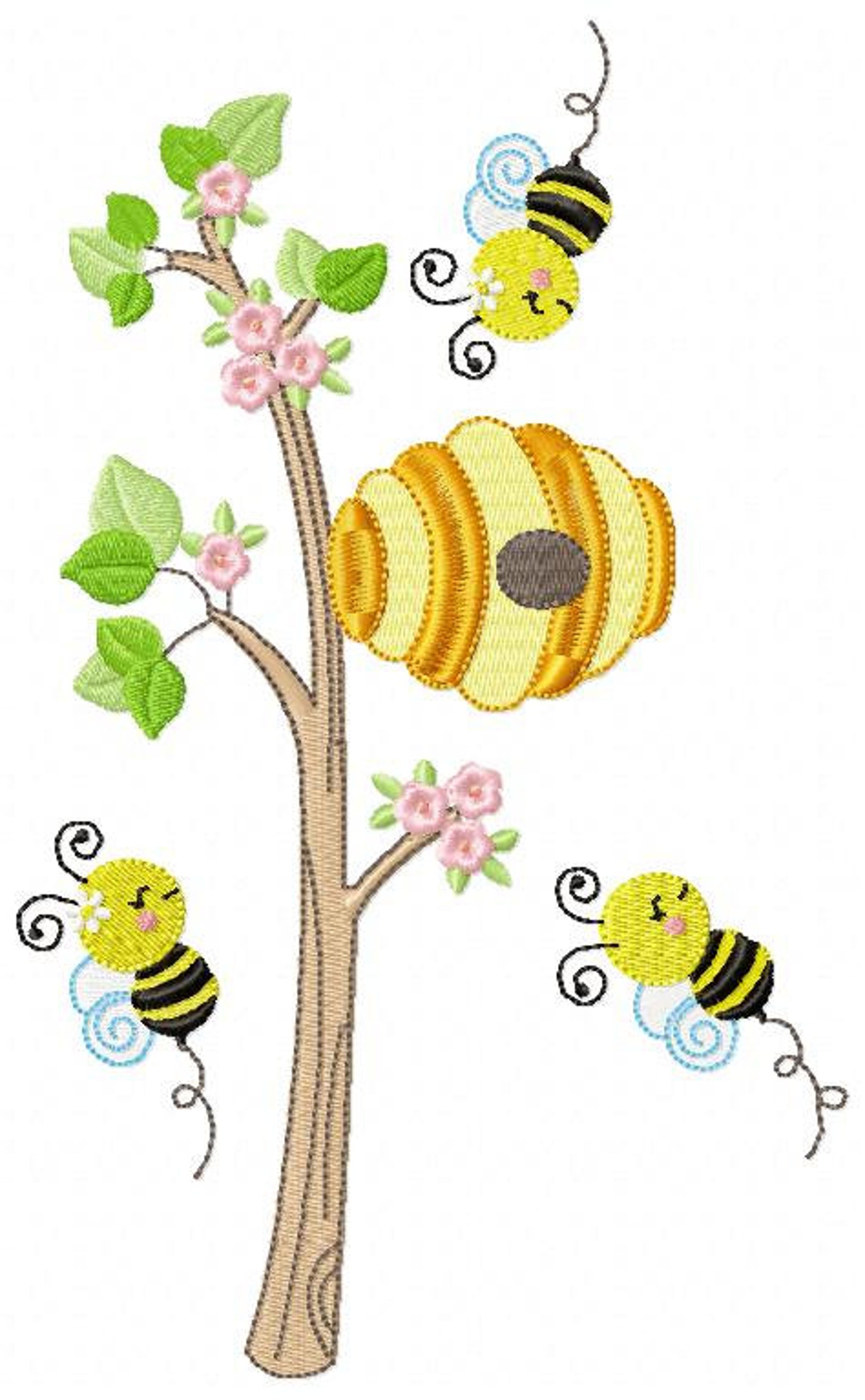 Bee Embroidery Design Beehive Embroidery Designs Machine - Etsy