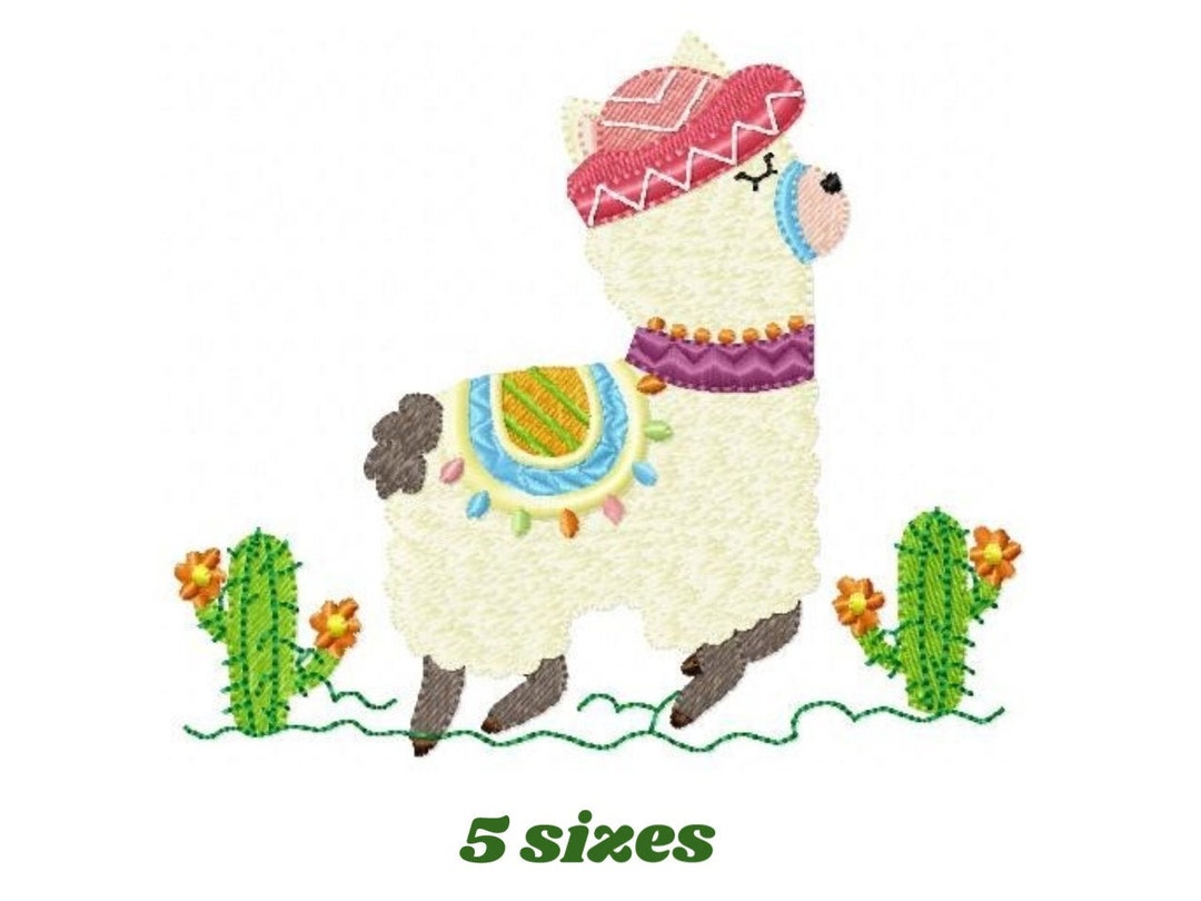 Llama Embroidery Design - Animals Embroidery Designs Machine Embroidery ...