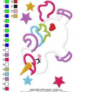 Unicorn Embroidery Designs Girl Embroidery Design Machine - Etsy