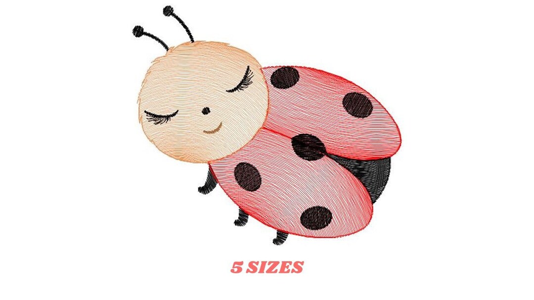 Ladybug Embroidery Designs Garden Animal Embroidery Design Machine ...