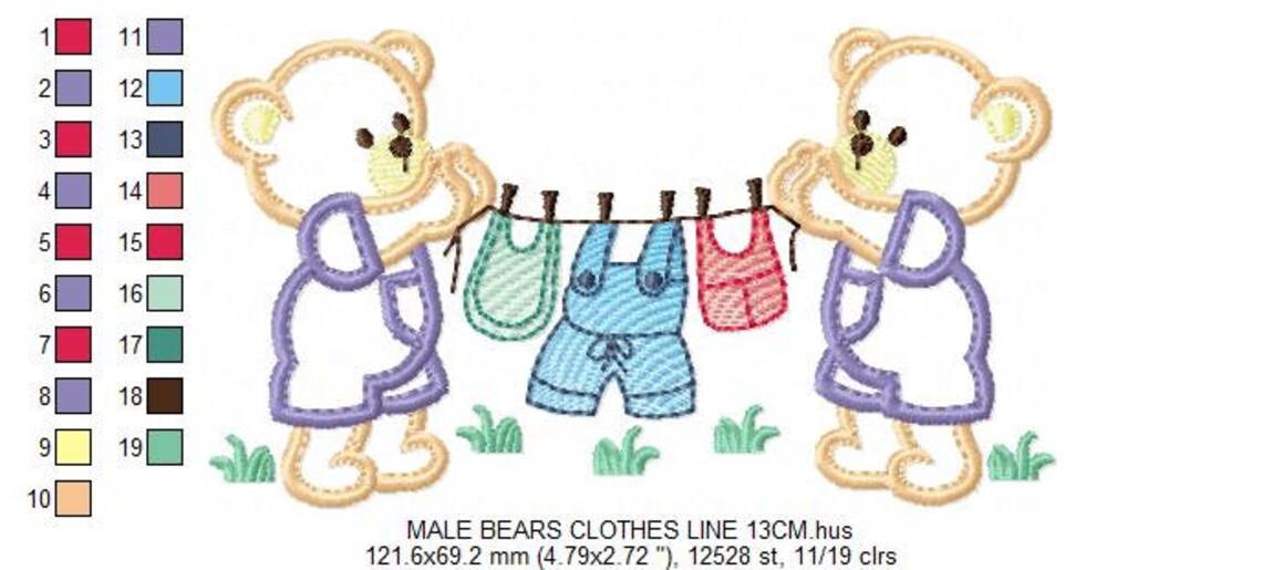 Baby Bear Embroidery Designs Baby Embroidery Design Machine - Etsy ...