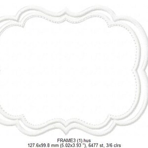 Frame Embroidery Designs Set - Frame Applique Design Machine Embroidery ...