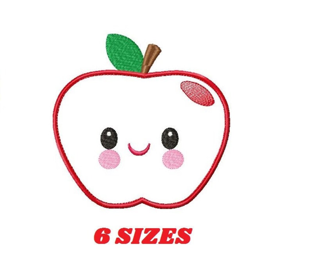 Apple Embroidery Designs Fruit Embroidery Design Machine Embroidery ...