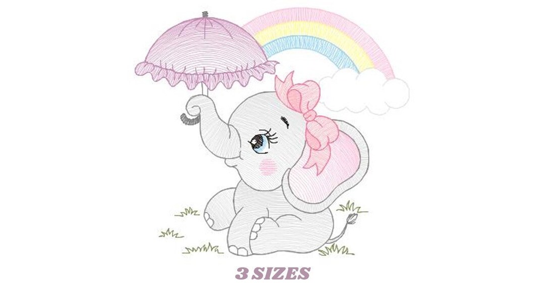 Elephant Embroidery Designs - Animal Embroidery Design Machine ...