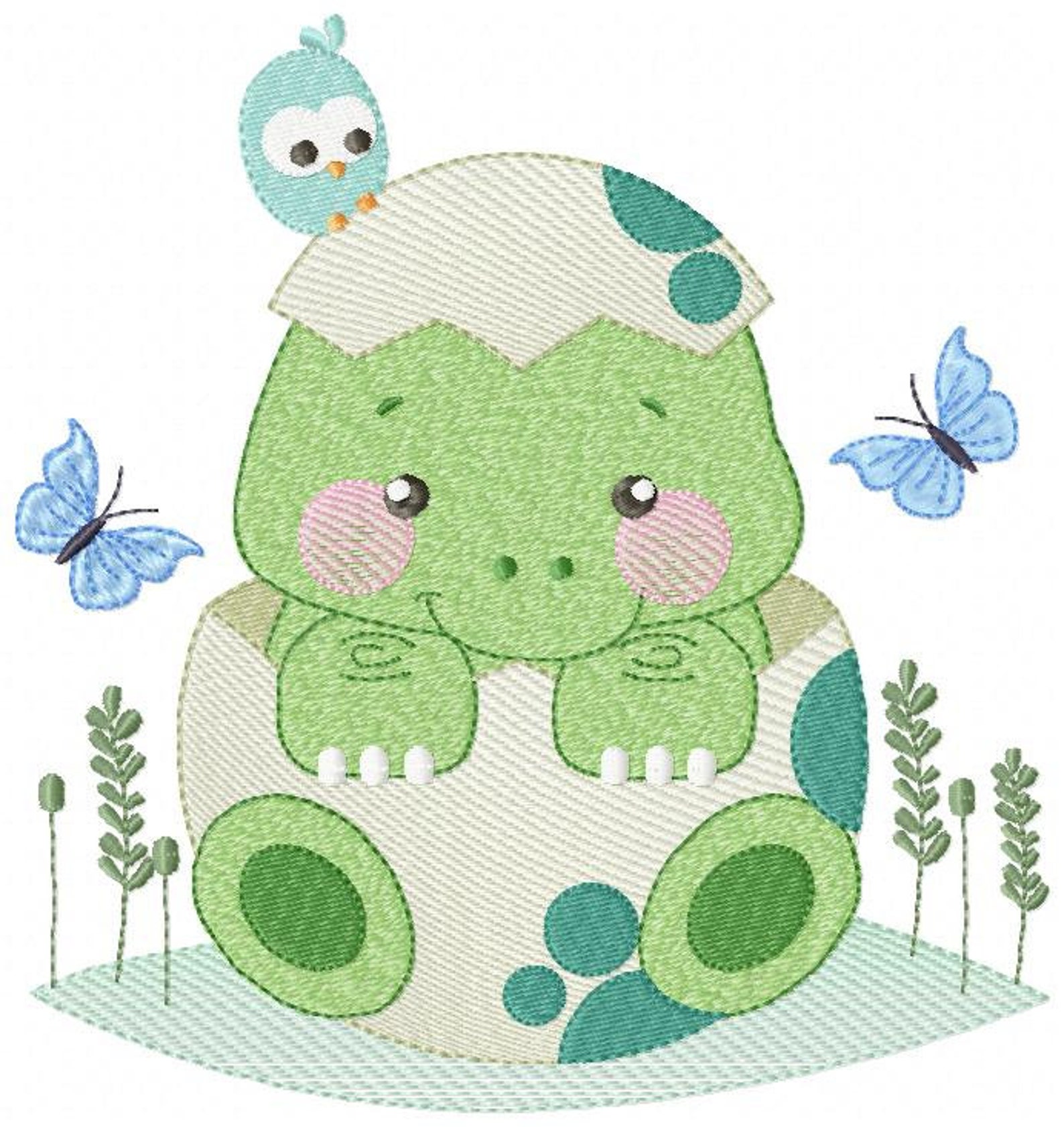 Dinosaur Embroidery Designs Dino Embroidery Design Machine Embroidery ...
