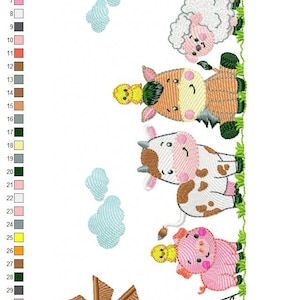 Farm Animals Embroidery Design - Cow Embroidery Designs Machine ...