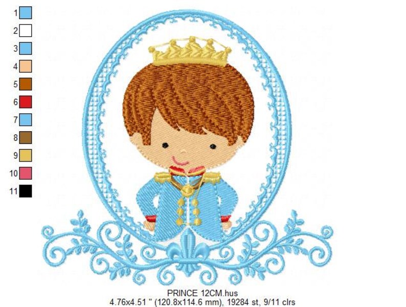 Prince Embroidery Designs Knight Embroidery Design Machine | Etsy