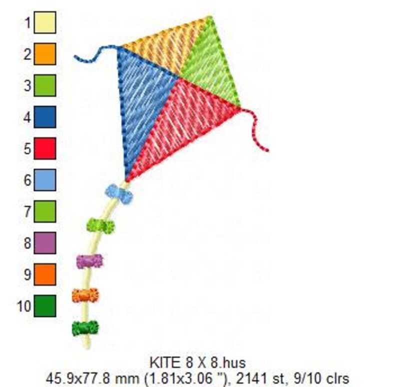 Kite Embroidery Designs Baby Boy Embroidery Design Machine | Etsy