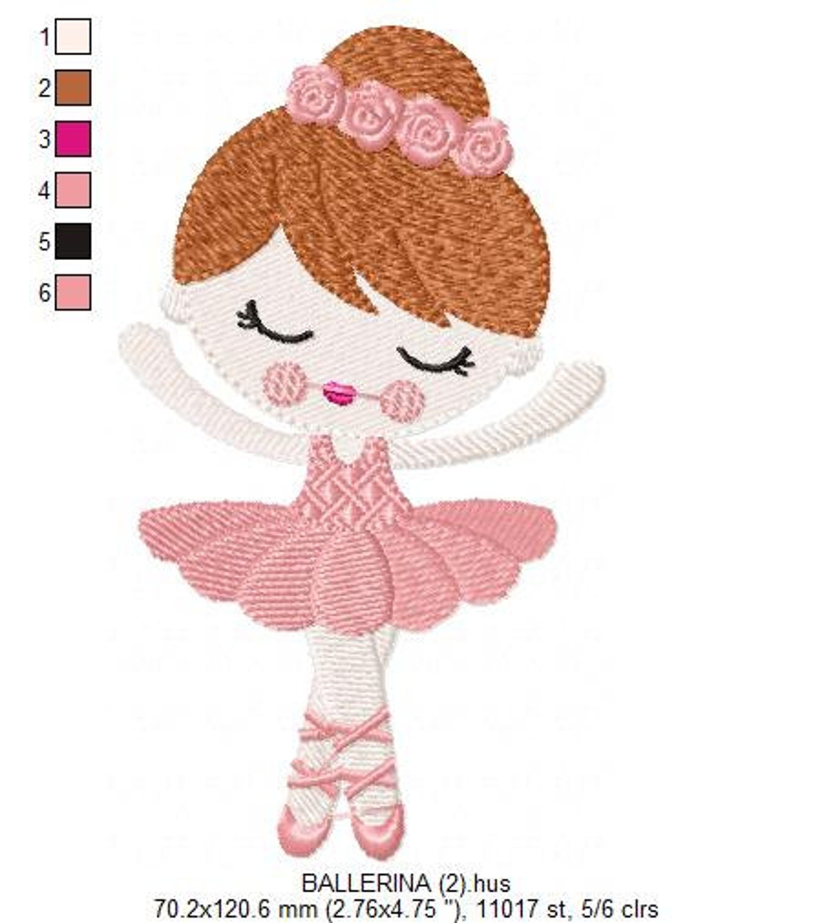 Ballerina Embroidery Designs Ballet Embroidery Design - Etsy