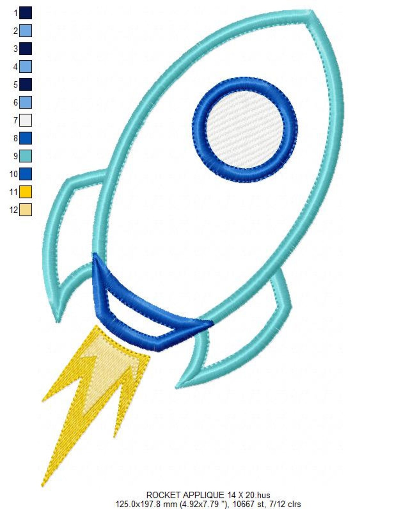 Spaceship Embroidery Designs Baby Boy Embroidery Design | Etsy
