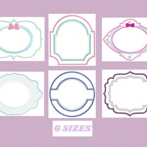 Frame Embroidery Designs Set - Frame Applique Design Shape Embroidery ...