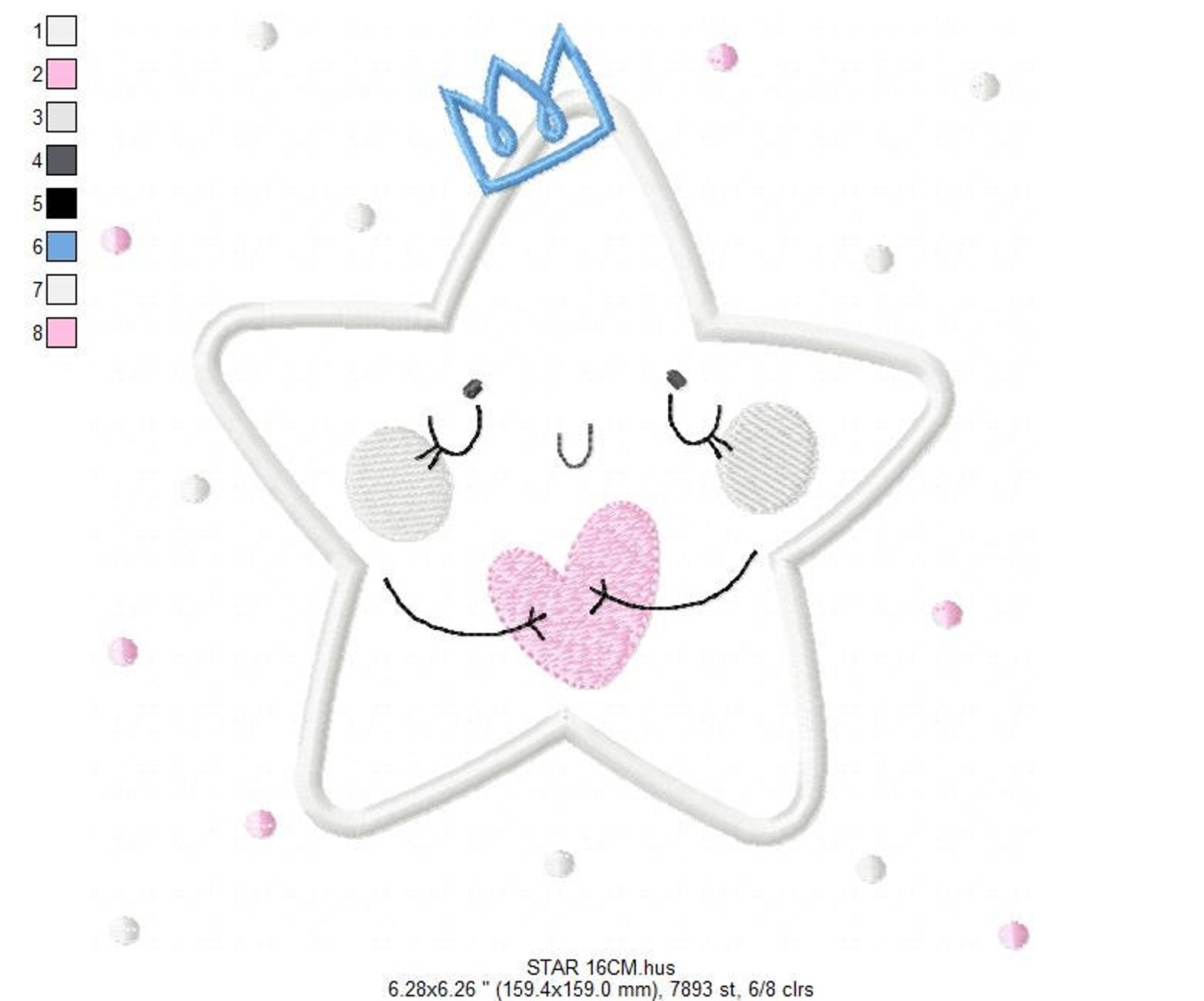 Star Embroidery Design Machine Embroidery Pattern - Star Applique ...