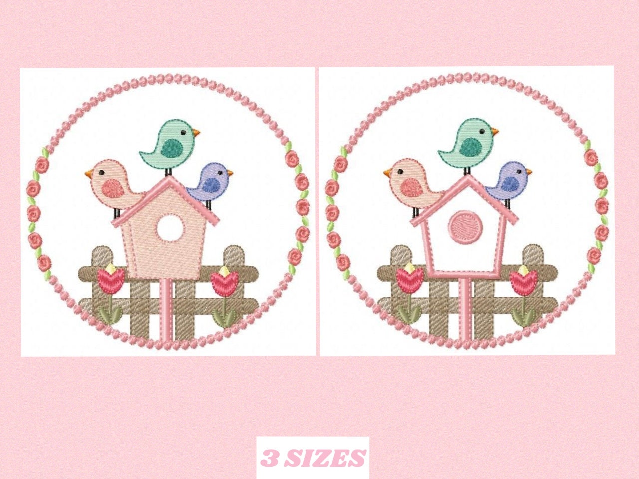 Bird Embroidery Designs Birdhouse Embroidery Design Machine - Etsy