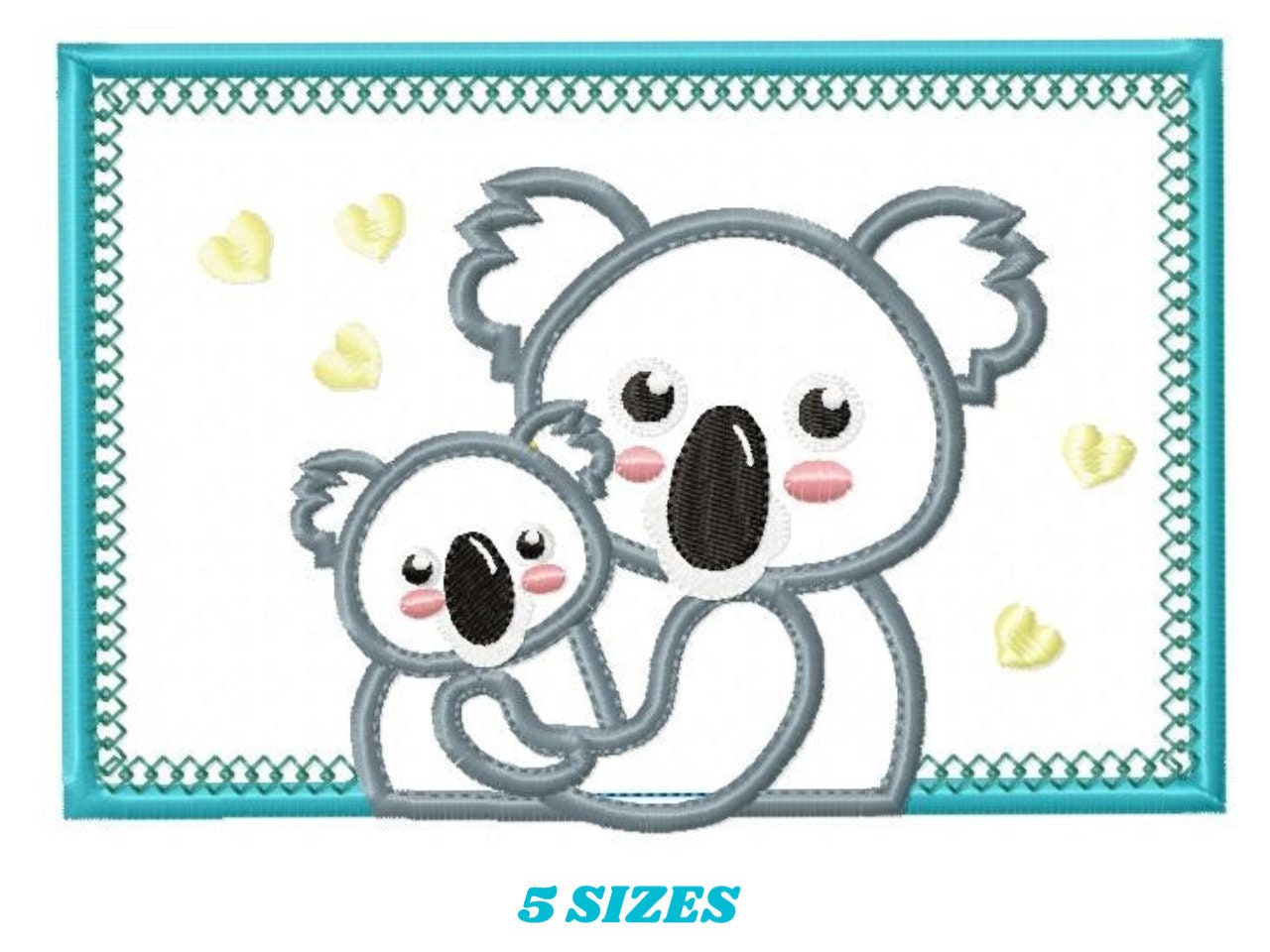 Sewing & Needlecraft Sewing & Fiber koala family embroidery file ...