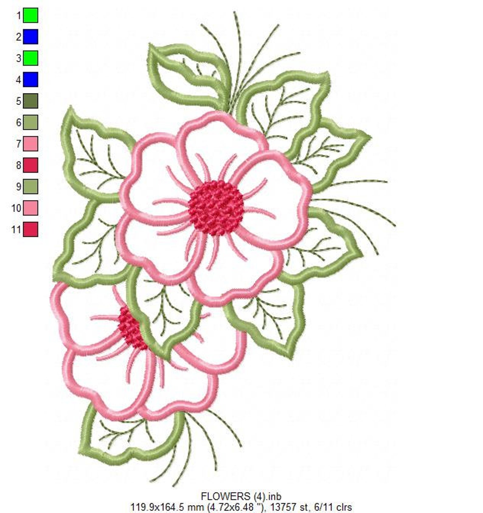 Flowers Embroidery Designs - Flower Embroidery Design Machine ...