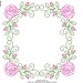 Roses Monogram Frame Embroidery Designs Flower Embroidery - Etsy