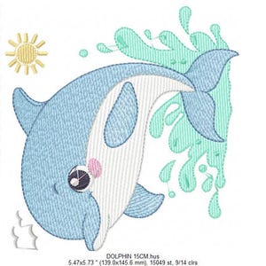 Dolphin Embroidery Designs - Ocean Fish Embroidery Design Machine ...