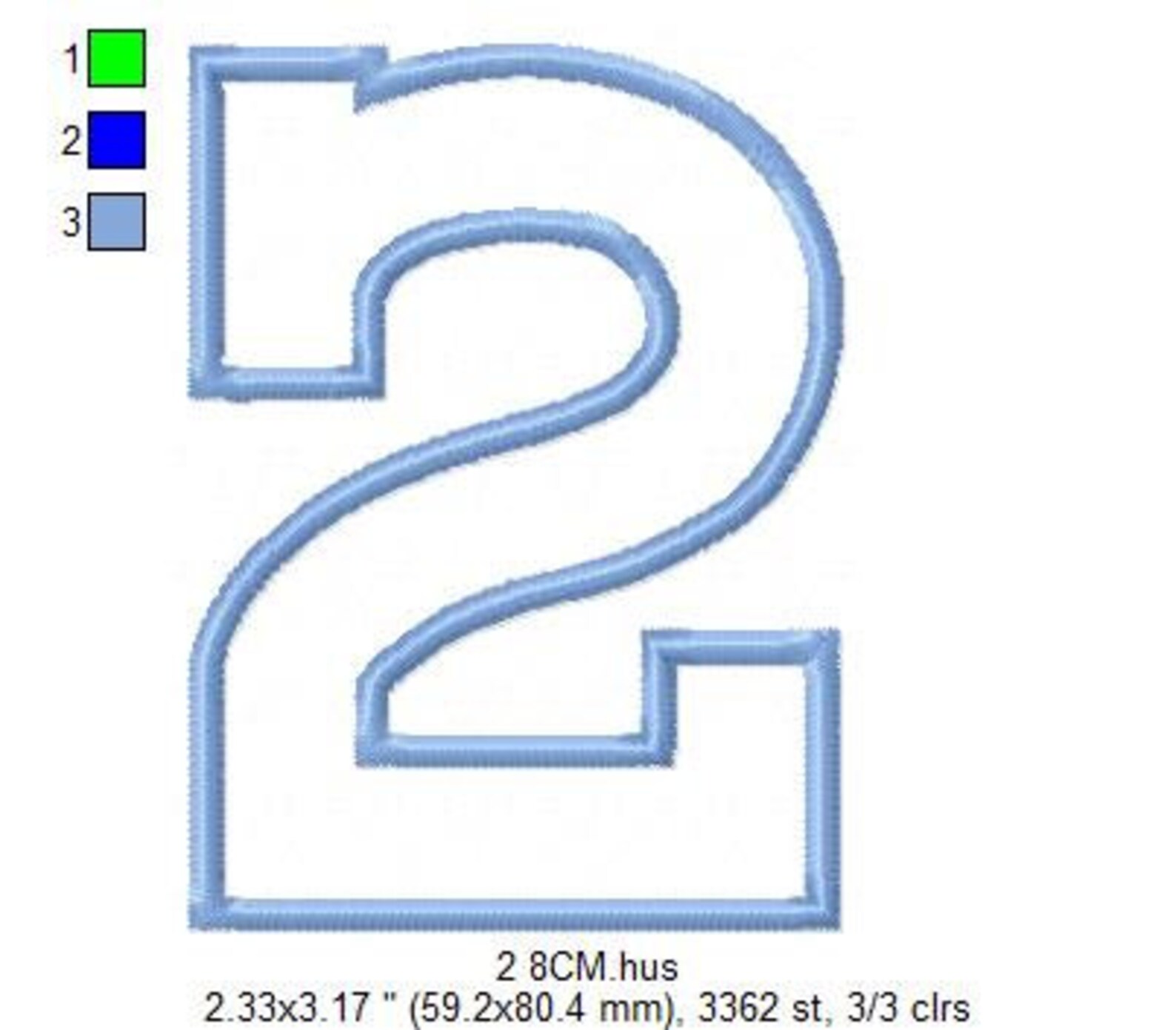 Numbers Embroidery Designs Set Number Applique Design - Etsy