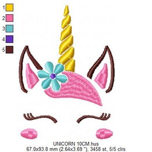 Unicorn Embroidery Designs - Baby Girl Embroidery Design Machine ...