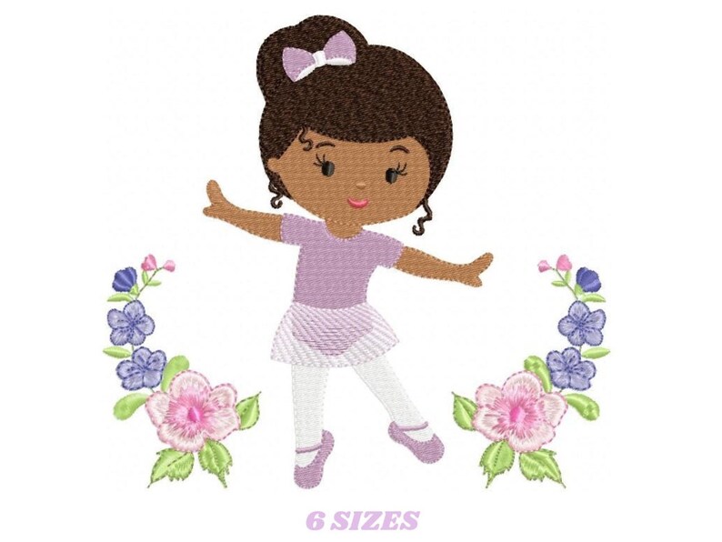 Ballerina Embroidery Designs Ballet Embroidery Design - Etsy