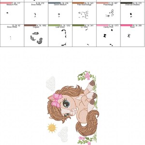 Laying Horse Embroidery Design - Farm Animal Embroidery Designs Machine ...