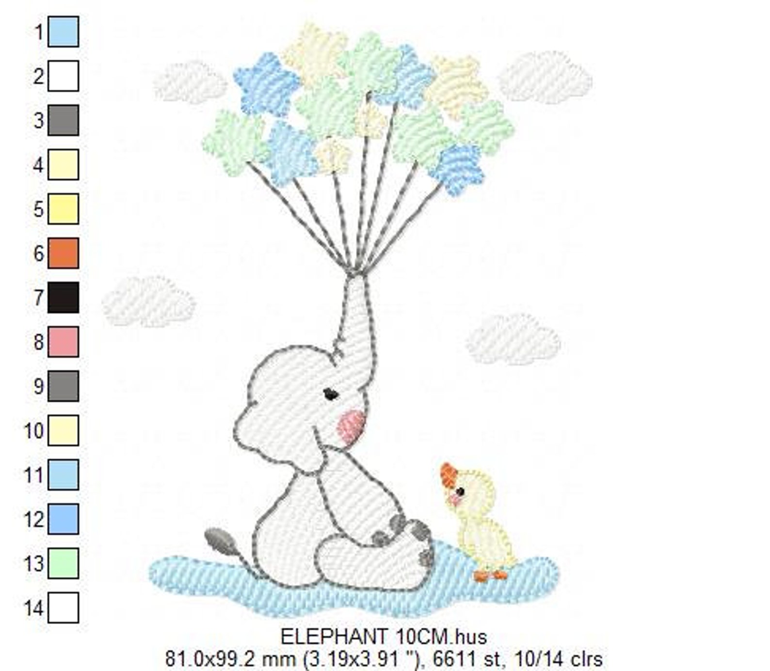 Elephant Embroidery Designs Animal Embroidery Design Machine - Etsy