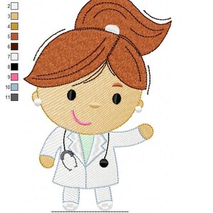 Doctor Embroidery Designs - Nurse Embroidery Design Machine Embroidery ...