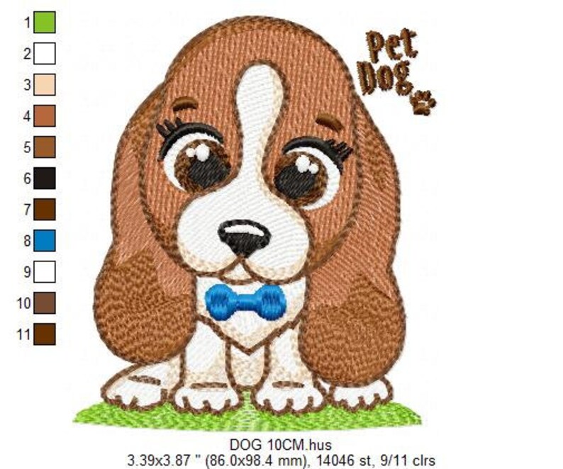 Dogs Embroidery Designs Dog Embroidery Design Machine - Etsy