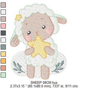 Sheep Embroidery Design - Lamb Embroidery Designs Machine Embroidery ...