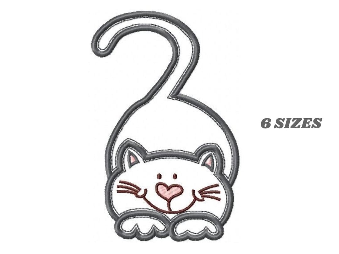 Cat Embroidery Design - Kitty Embroidery Designs Machine Embroidery ...