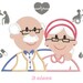 Grandparents Embroidery Designs - Old Couple Embroidery Design Machine ...