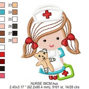 Nurse Embroidery Design - Doctor Embroidery Designs Machine Embroidery ...