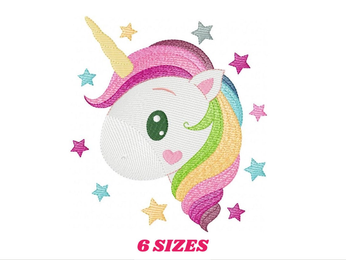 Unicorn embroidery designs Baby Girl embroidery design | Etsy