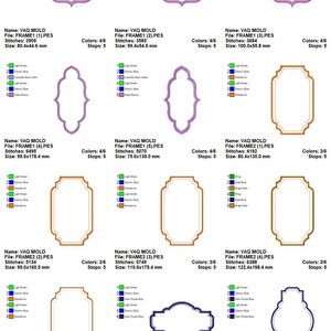 Frame Embroidery Designs Set - Frame Applique Design Machine Embroidery ...