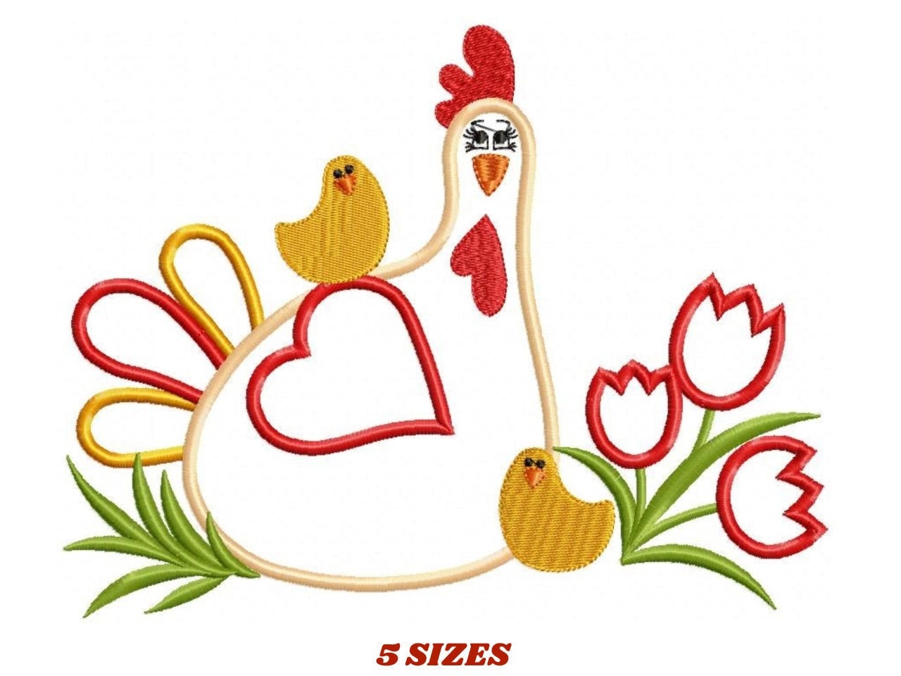 Chicken Embroidery Designs Farm Embroidery Design Machine - Etsy
