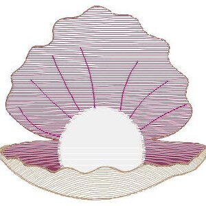 Pearl Embroidery Designs - Deep Sea Shells Embroidery Design Machine ...
