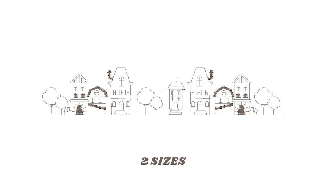 City Skyline Embroidery Designs - Cities Embroidery Design Machine ...