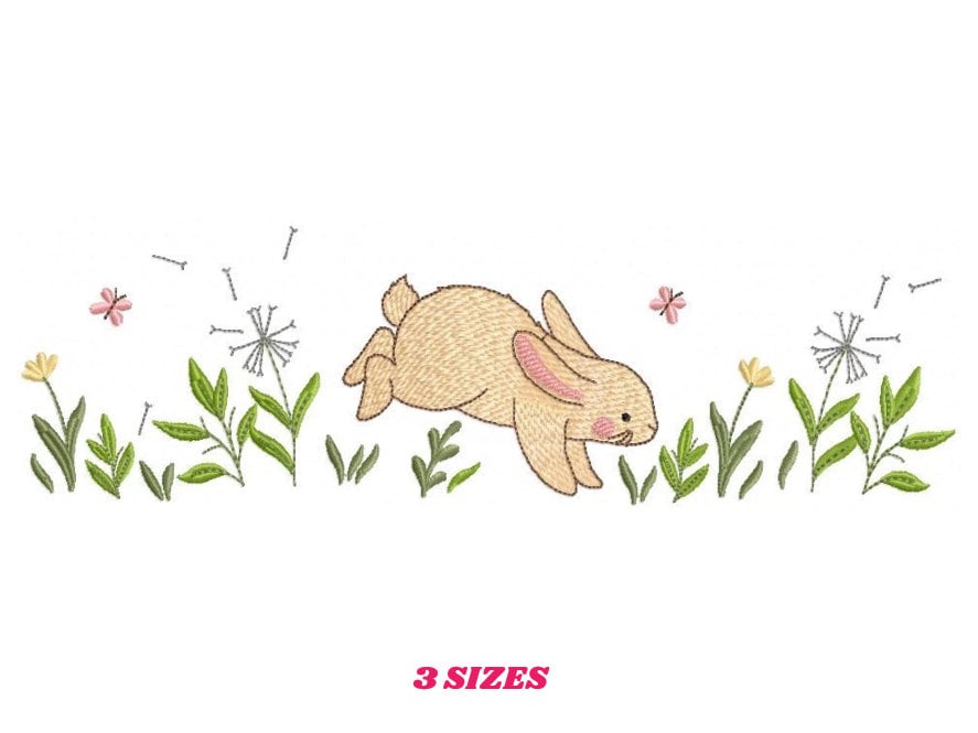 Bunny Embroidery Design Animal Embroidery Designs Machine - Etsy