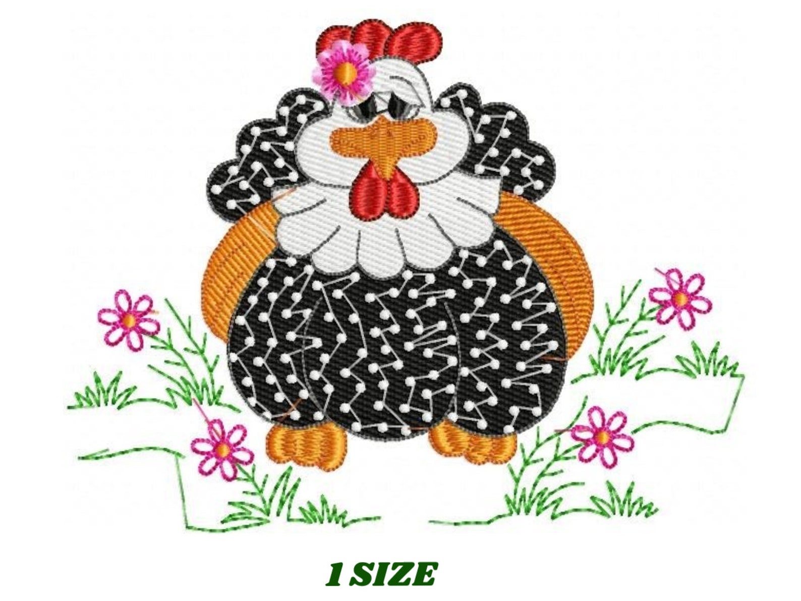 Chicken Embroidery Designs Rooster Embroidery Design Machine - Etsy