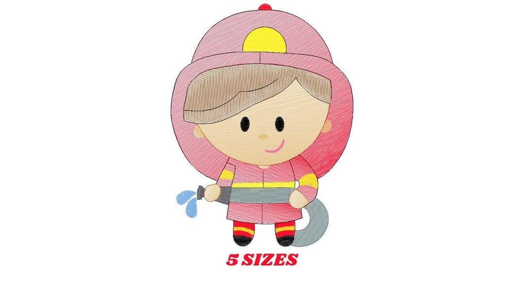 Firefighter Embroidery Designs - Fireman Embroidery Design Machine ...