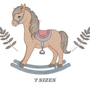 Toy Horse Embroidery Design - Baby Boy Embroidery Designs Machine ...